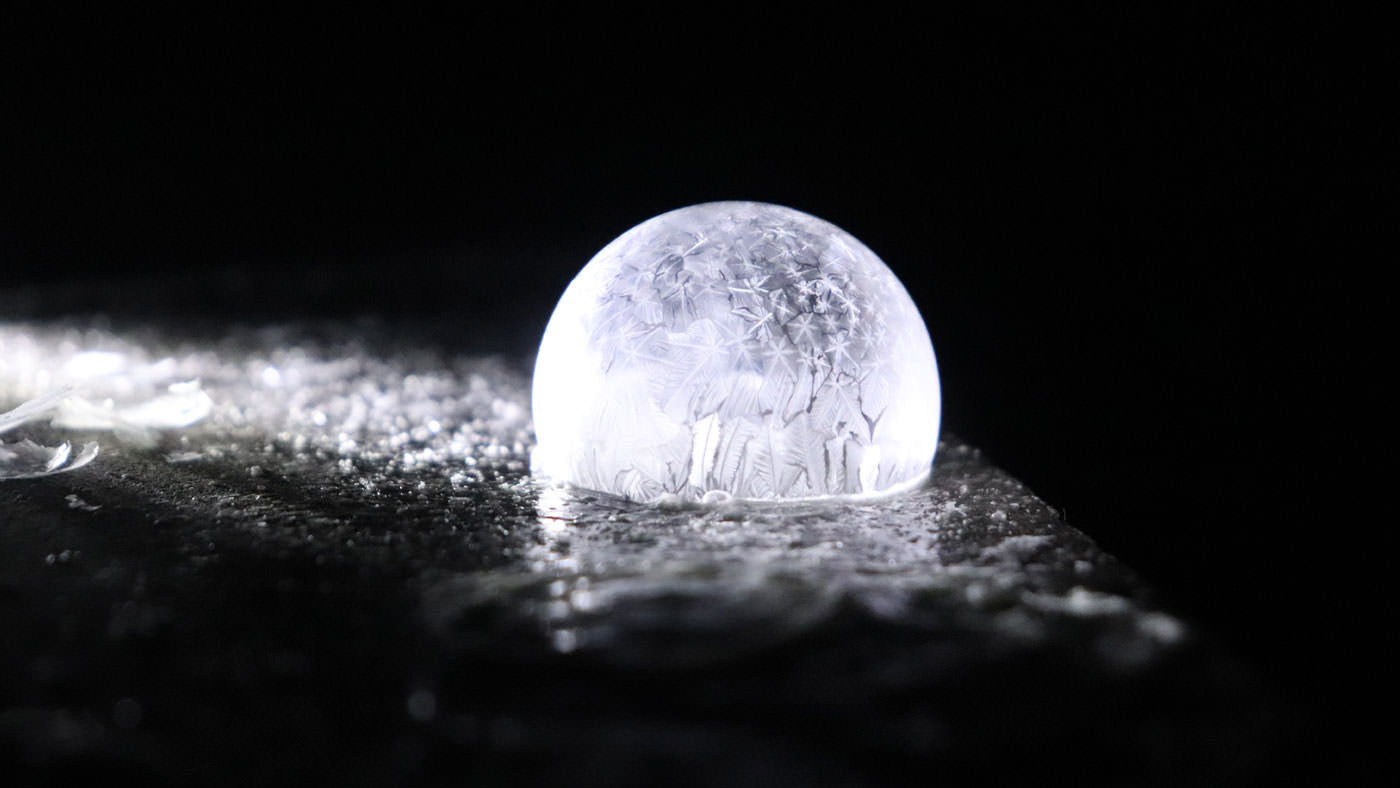 Frosted Fun With Frozen Bubbles – Pure Muskoka