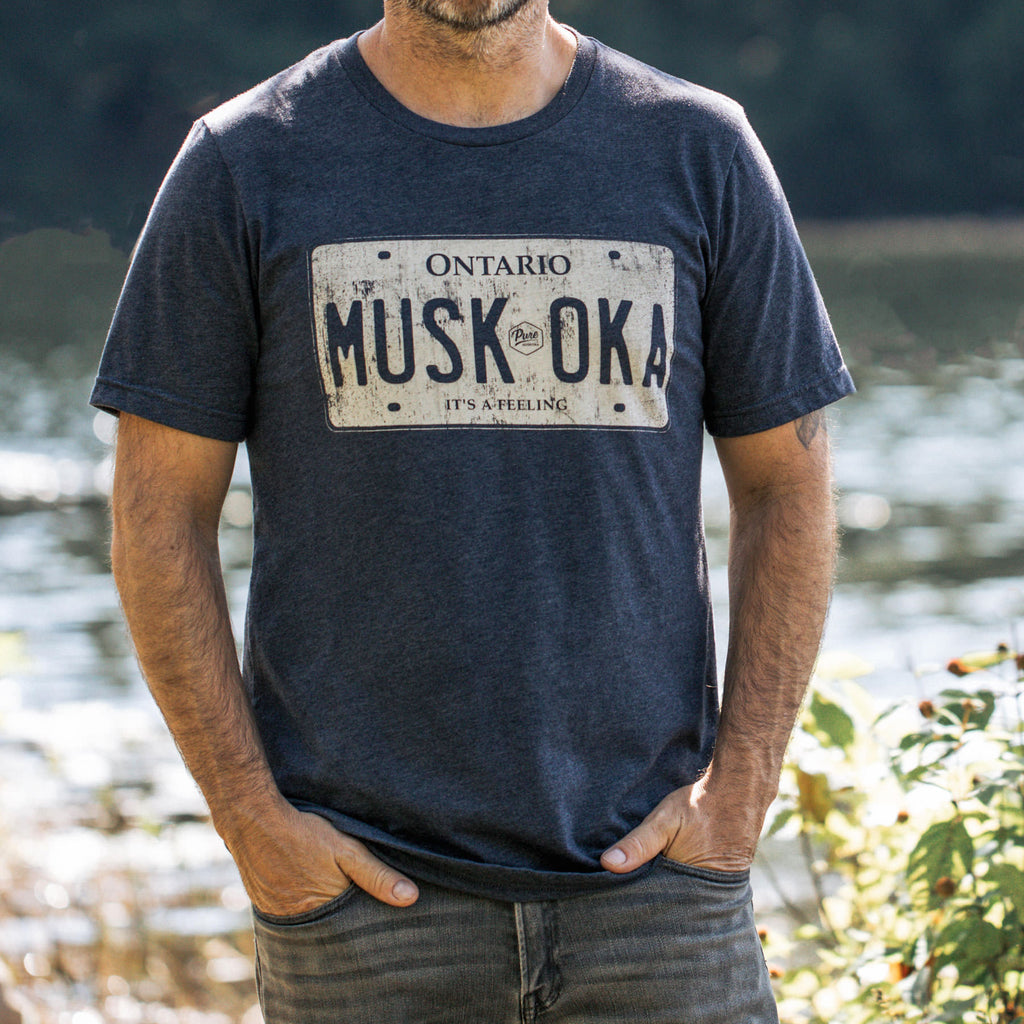 Muskoka License Plate T-Shirt – Pure Muskoka