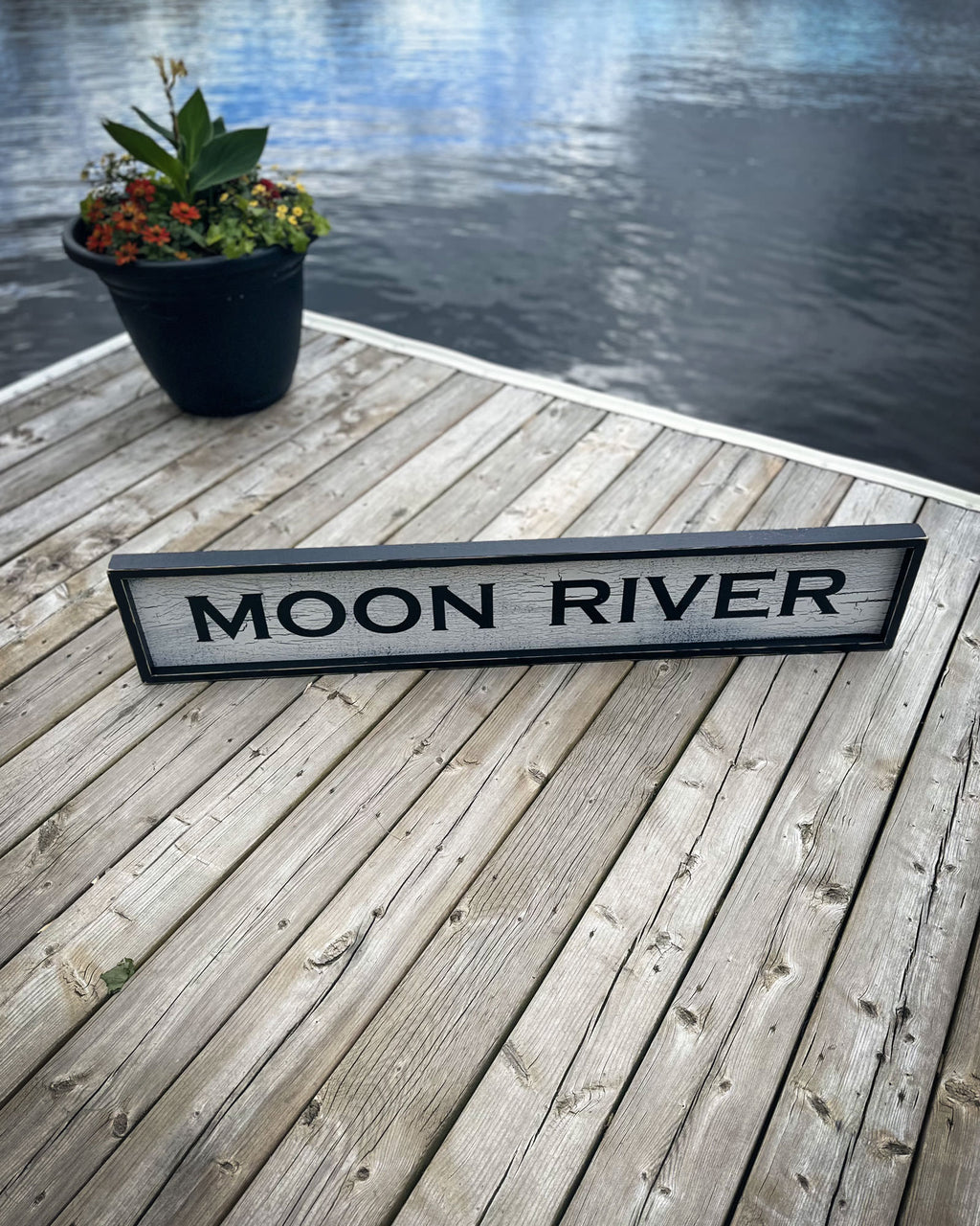 Moon River Vintage Wooden Sign – Pure Muskoka