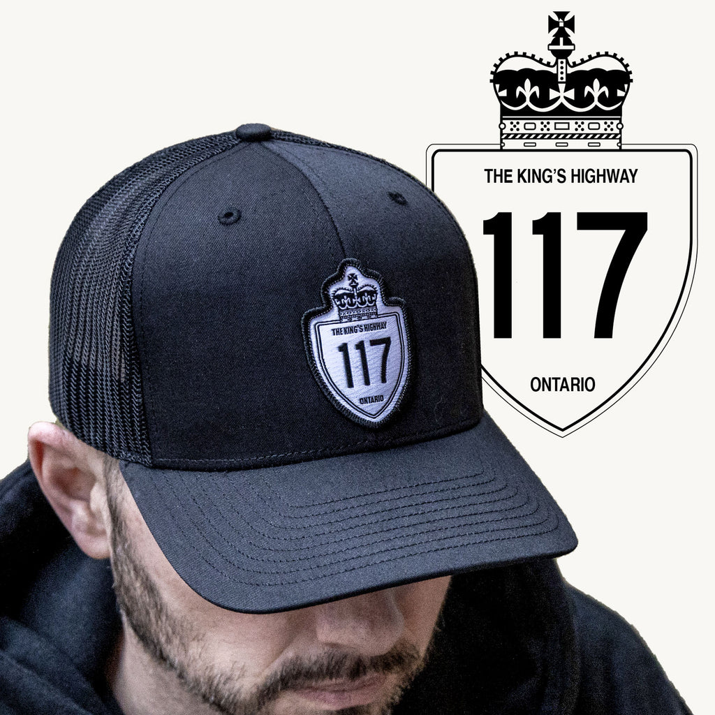 Highway 117 Patch Hat (Black) – Pure Muskoka