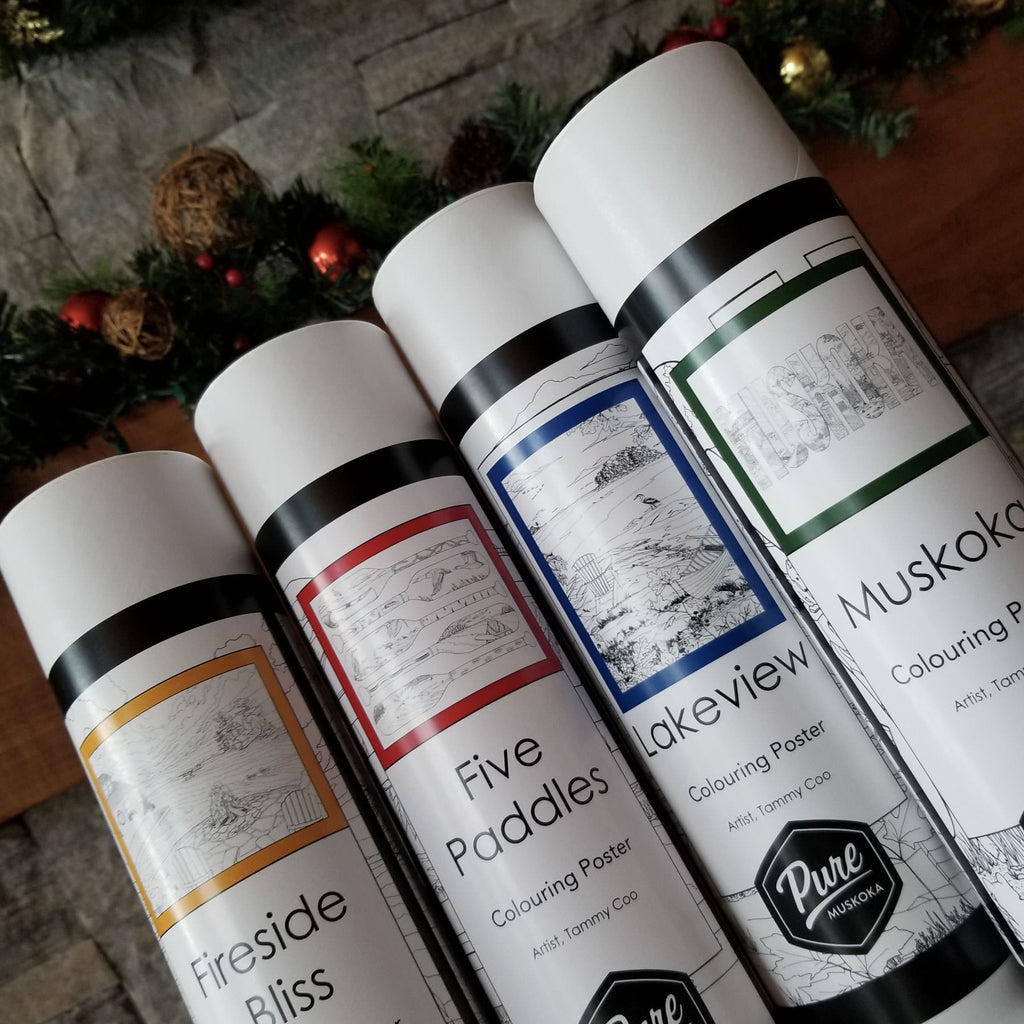 Colouring Posters (4-pack) – Pure Muskoka