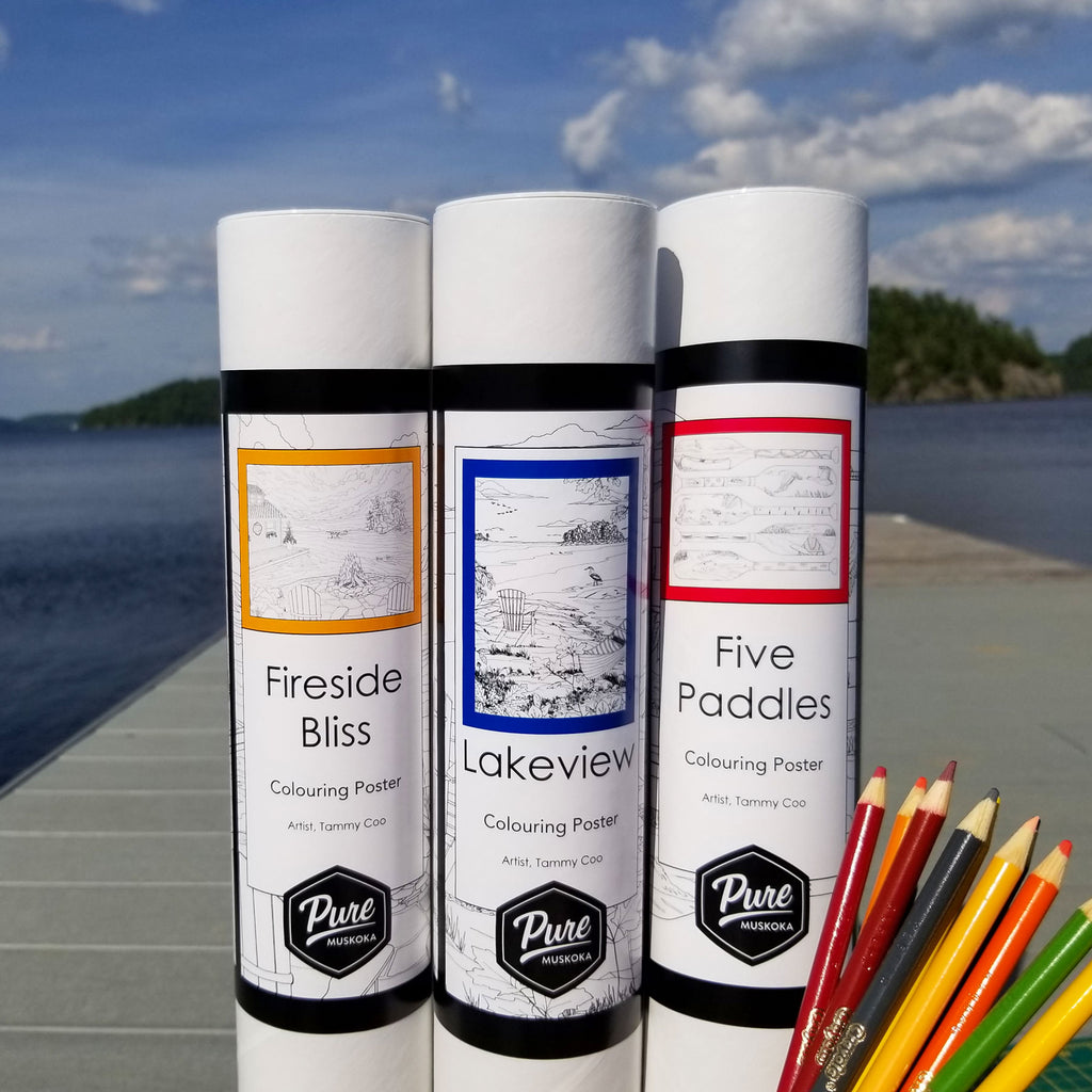Colouring Posters (3-pack) – Pure Muskoka